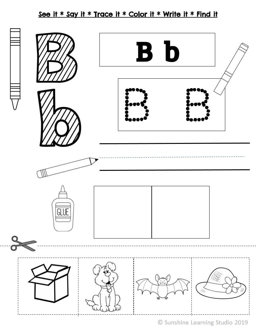 ABC Worksheets for Preschoolers Letter Recognition and Sounds - Etsy