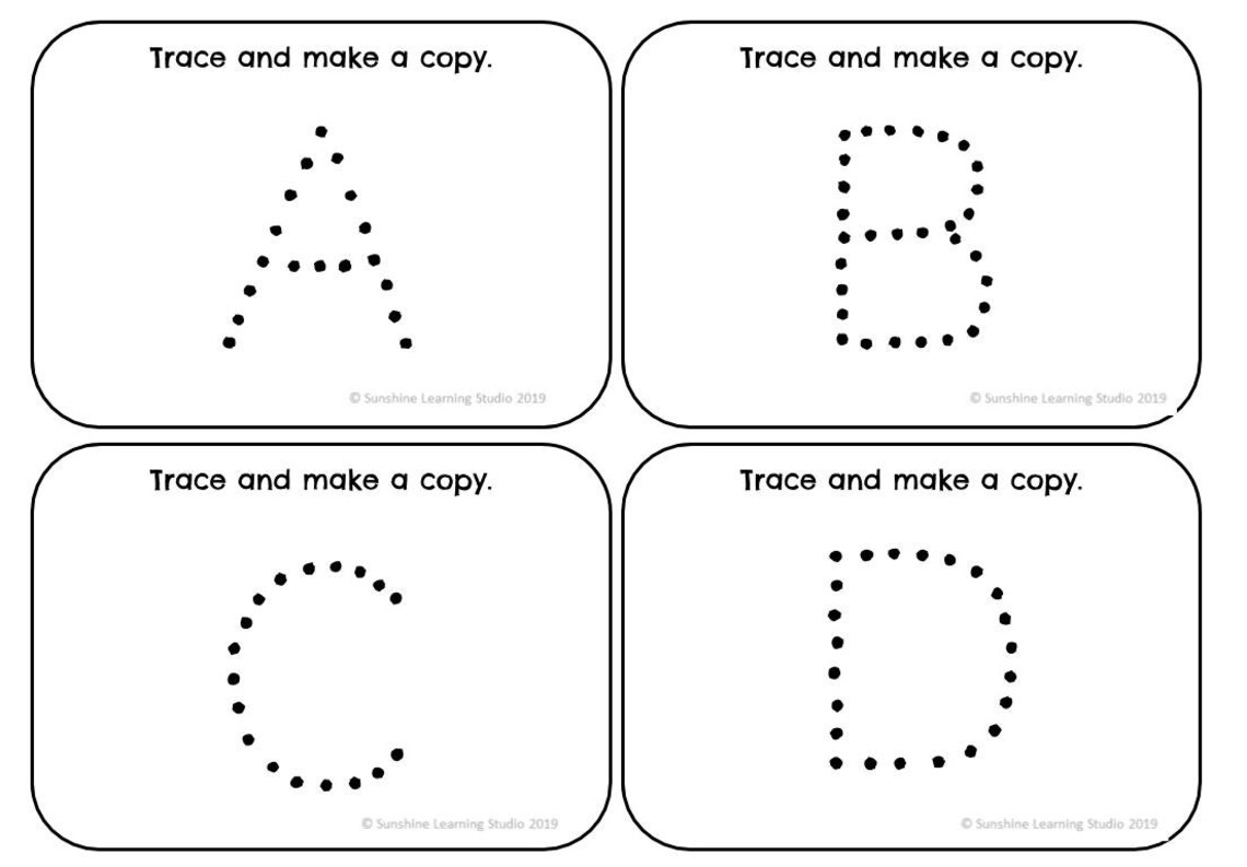 Writing Practice Cards for Toddlers and Preschoolers - Etsy