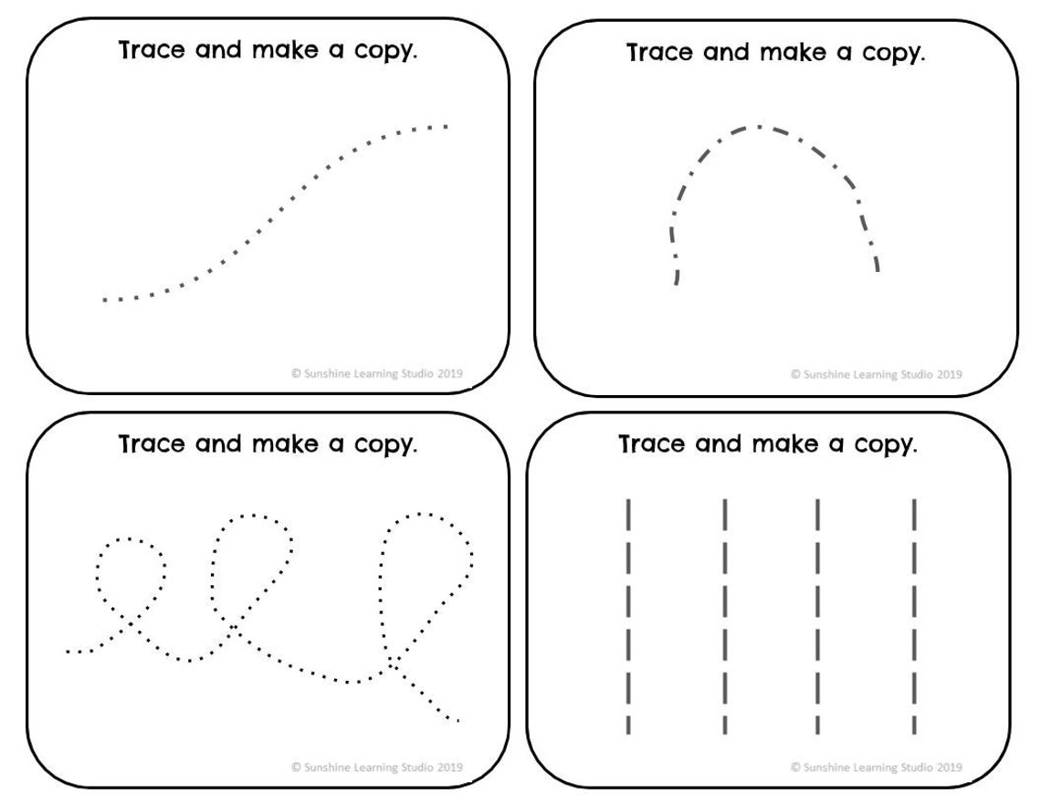 Writing Practice Cards for Toddlers and Preschoolers - Etsy
