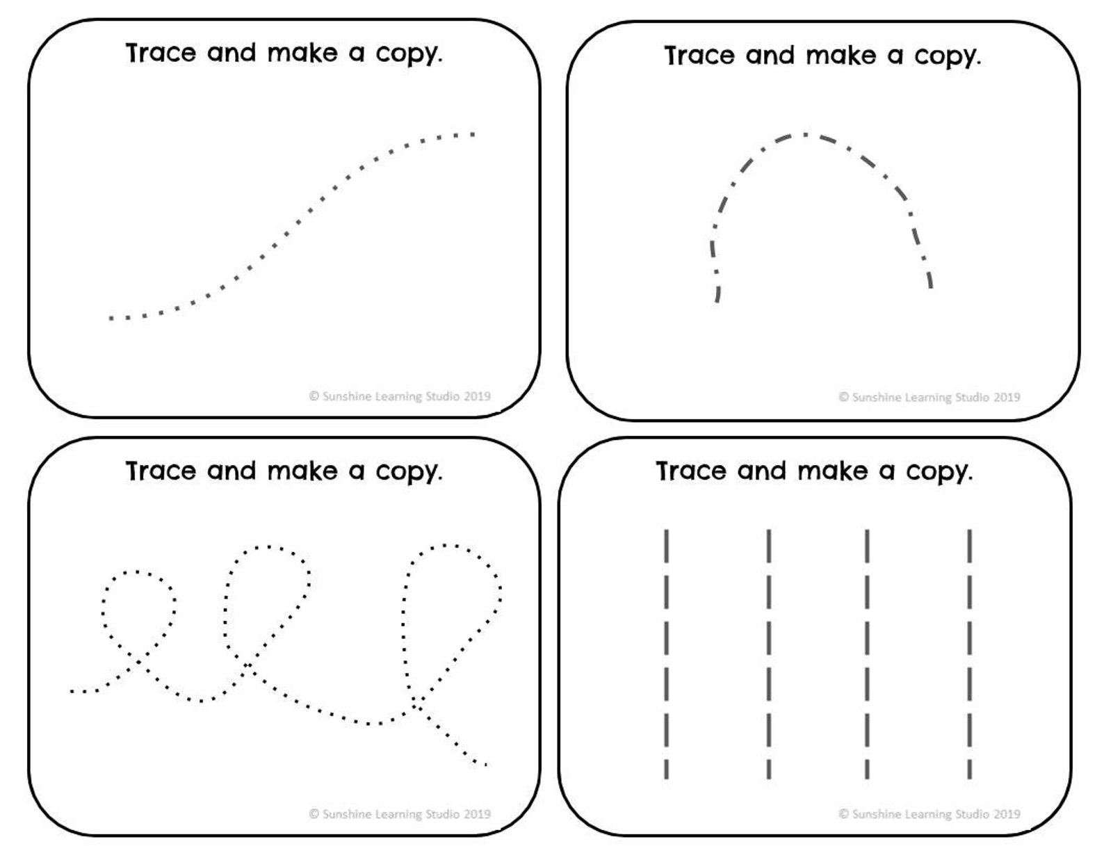 Writing Practice Cards for Toddlers and Preschoolers - Etsy