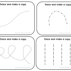 Writing Practice Cards for Toddlers and Preschoolers - Etsy