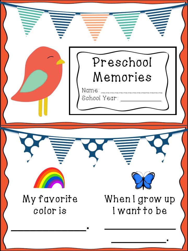 Preschool Memory Book - Etsy