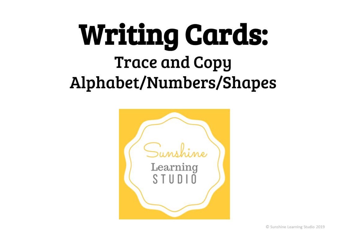 Writing Practice Cards for Toddlers and Preschoolers - Etsy