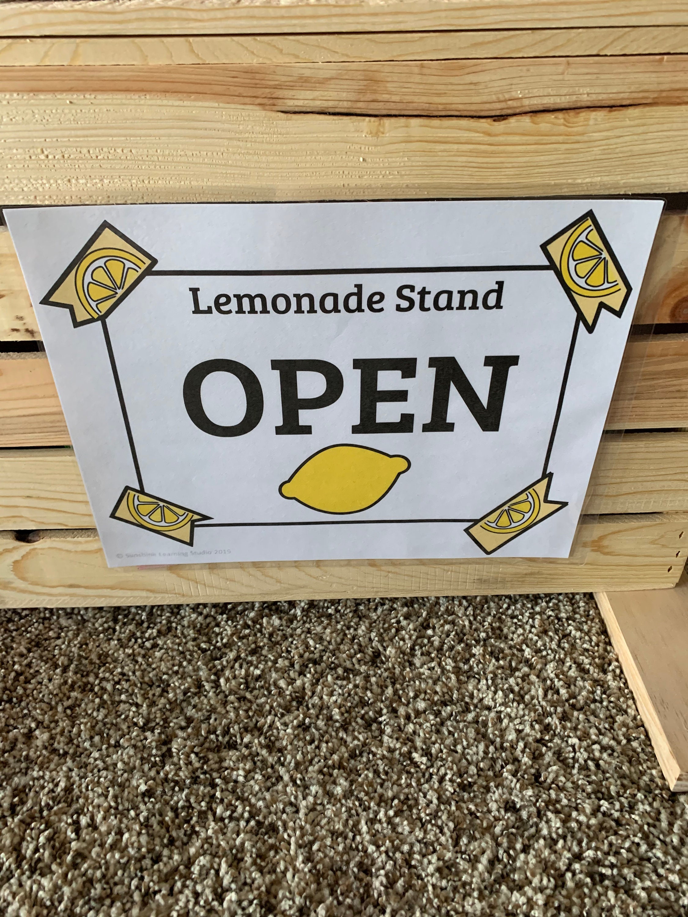 Lemonade Stand Dramatic Play - Etsy