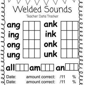 Teaching Children to Read- Phonics- Welded Sounds Student Practice and ...