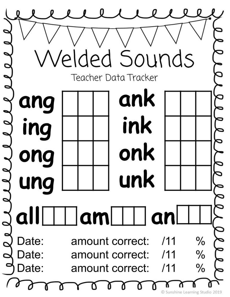Teaching Children to Read- Phonics- Welded Sounds Student Practice and ...