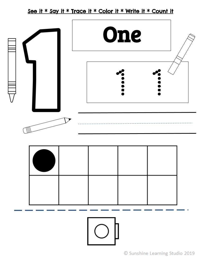 Fun With Numbers: 1-10 - Etsy