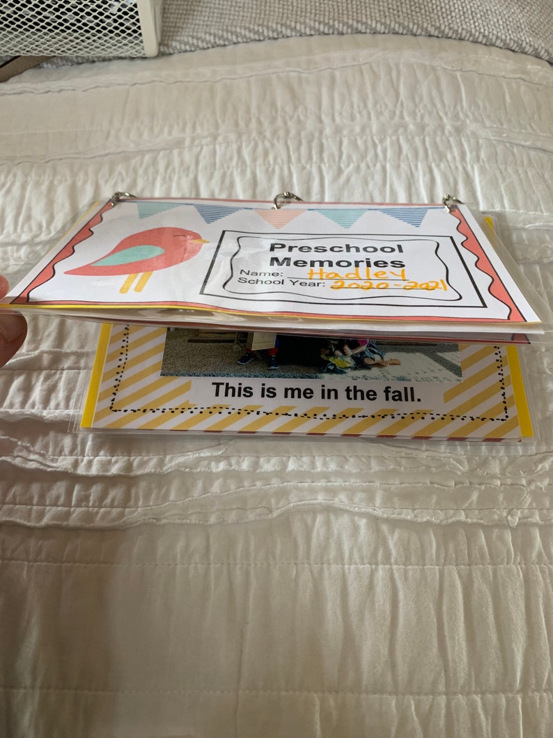 Preschool Memory Book - Etsy