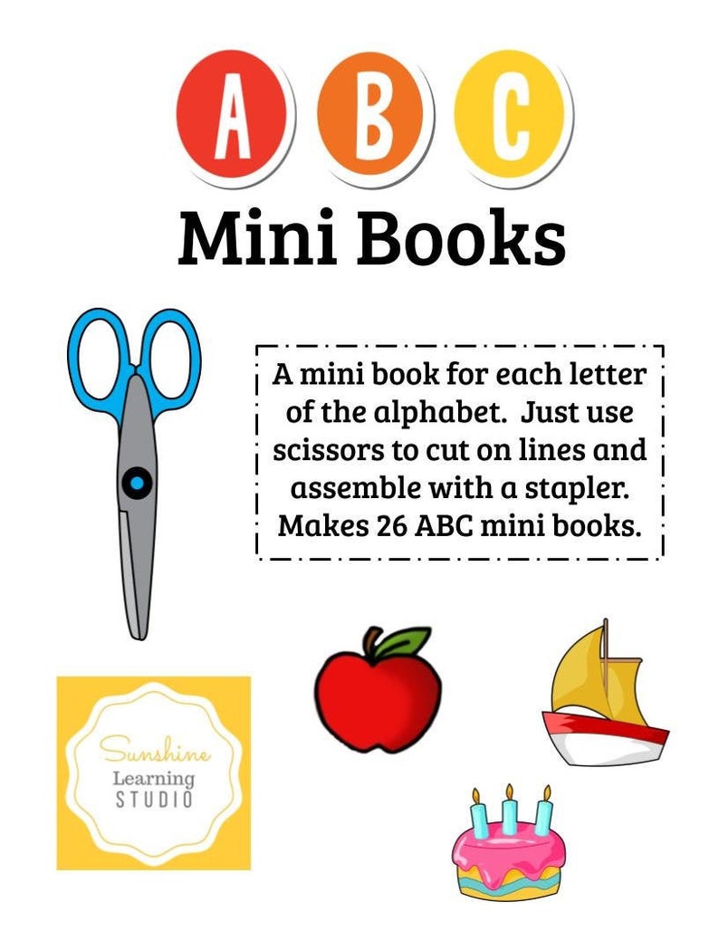 ABC Mini-books - Etsy