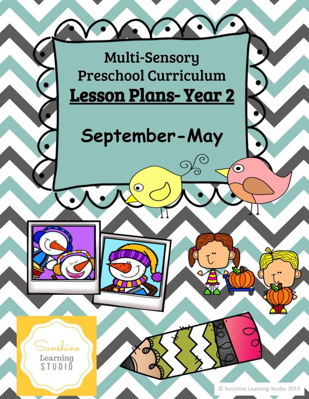 Preschool Curriculum- Lesson Plans Year 2: September-may - Etsy