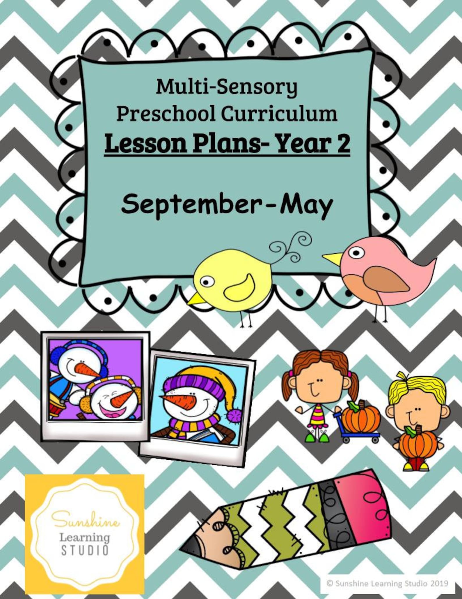 Preschool Curriculum Lesson Plans Year 2: September-may - Etsy
