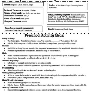 Preschool Curriculum- Lesson Plans Year 2: September-may - Etsy