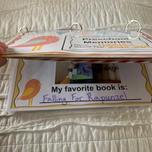Preschool Memory Book - Etsy