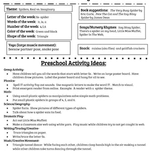 Preschool Curriculum- Lesson Plans Year 1: September - May - Etsy