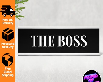 Funny Boss Name Plate - Etsy
