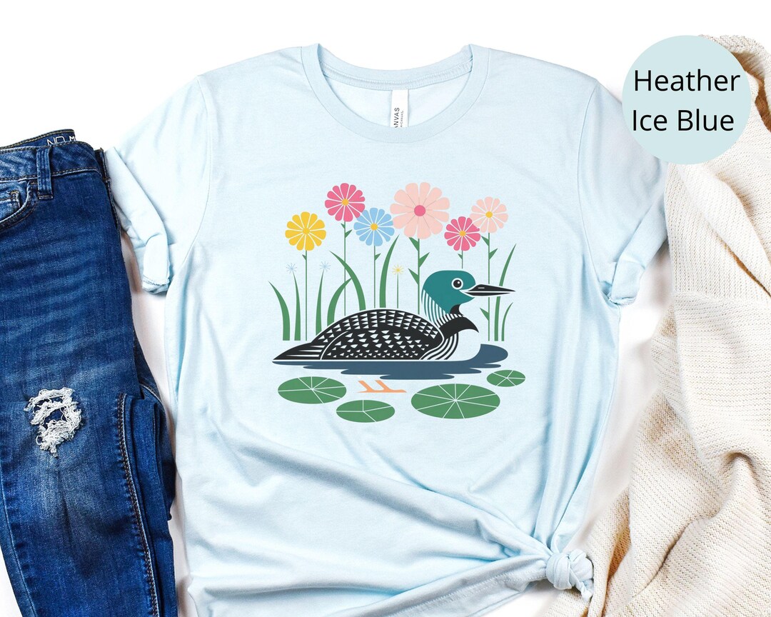 Minnesota Loon Bird Shirt for Bird Lover Shirt Common Loon T Shirt Bird ...
