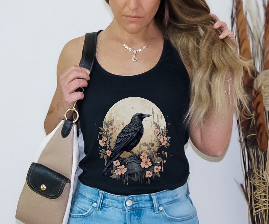 Whimsigoth Raven Tank Top, Whimsigoth Crow Tank Top, Witch Tank Top ...