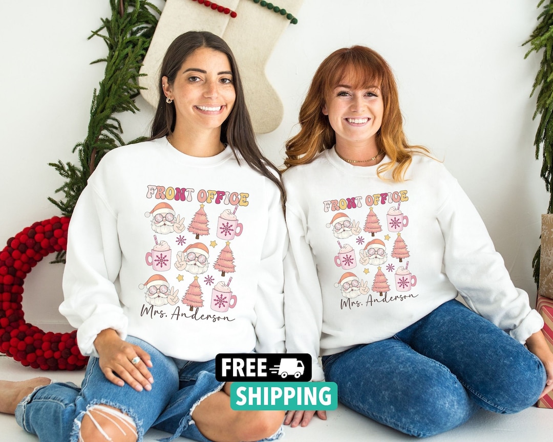 Custom Christmas Front Office Staff Shirt Personalized Xmas - Etsy