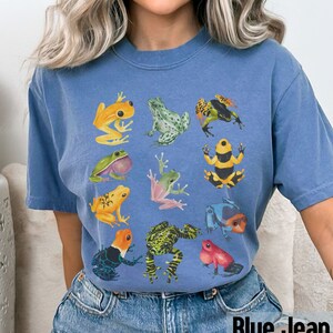 Comfort Colors Frog Shirt, Vintage Frog Tshirt, Cute Dyed Garment ...
