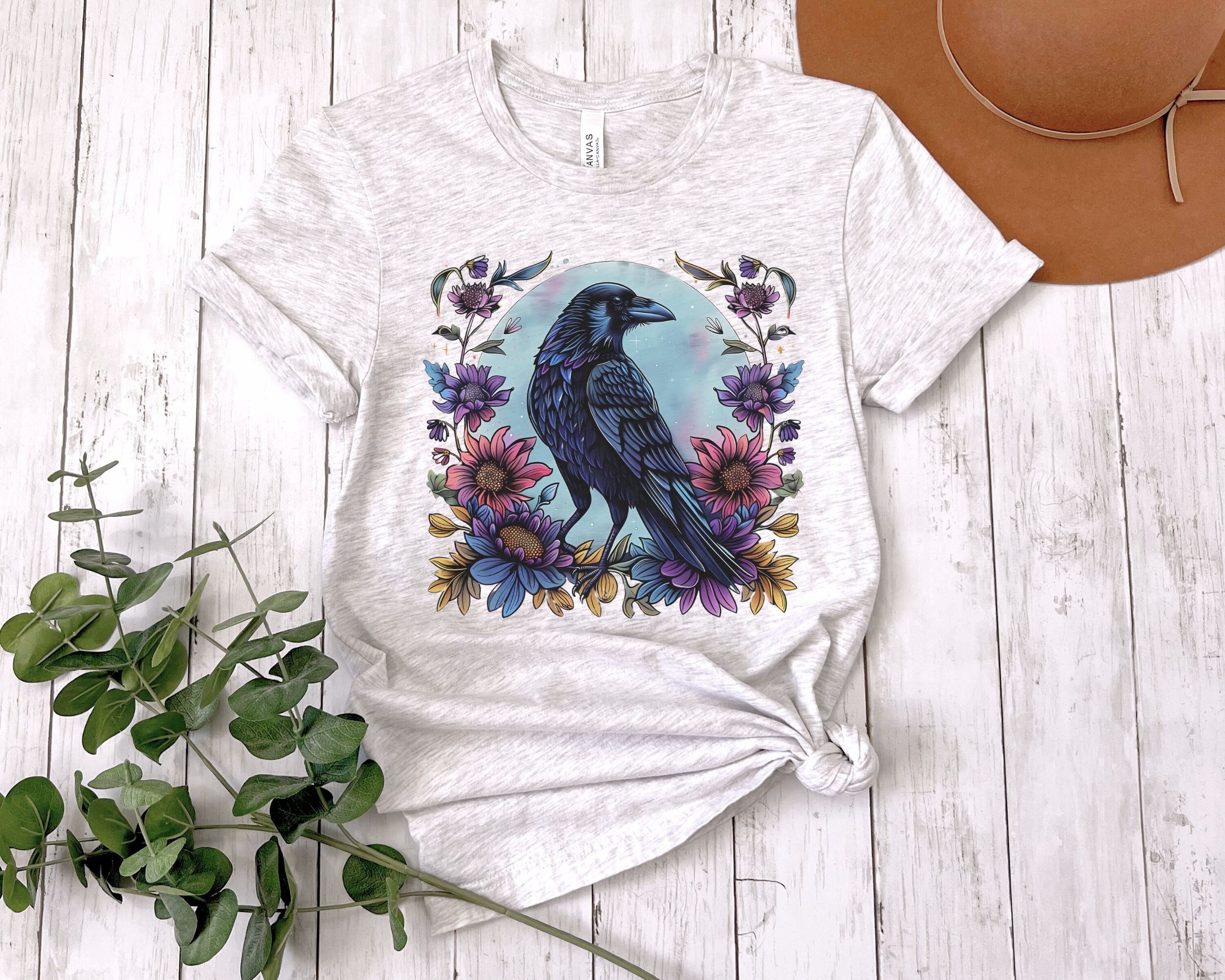 Whimsigoth Raven Shirt Gothic Raven Shirt Boho Crow Shirt Boho Raven ...