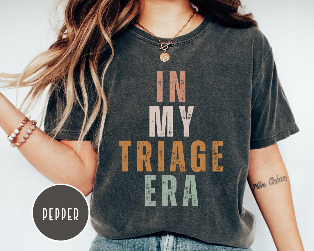 Preppy Trauma Nurse Shirt Comfort Colors ER Trauma RN Tee Bright ...