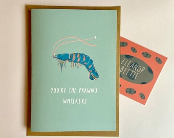 Prawn Birthday Card - Etsy UK