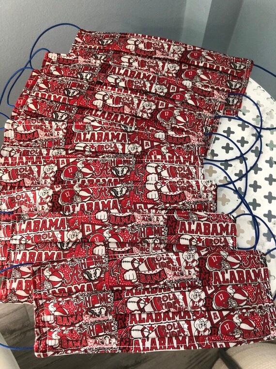 Alabama Face Mask Adult Kids Football | Etsy