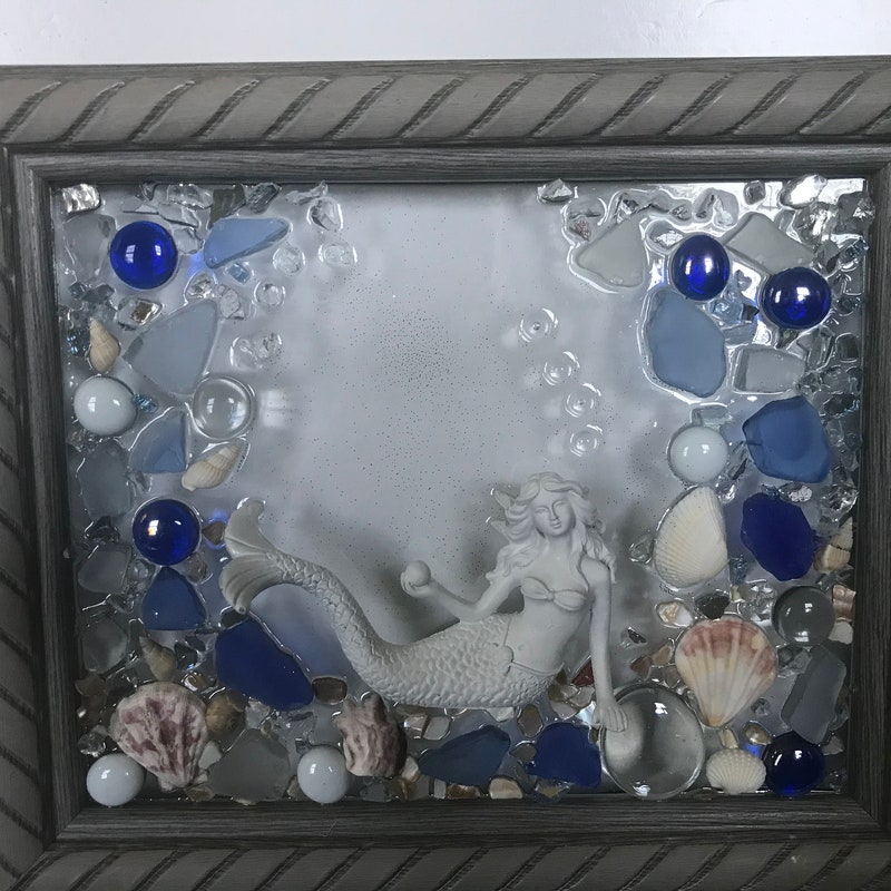 Mermaid Glass Art - Etsy