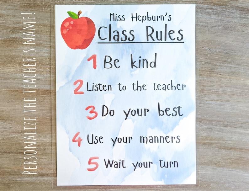 Pretend Teacher Set Laminated Pretend Teacher Personalized - Etsy