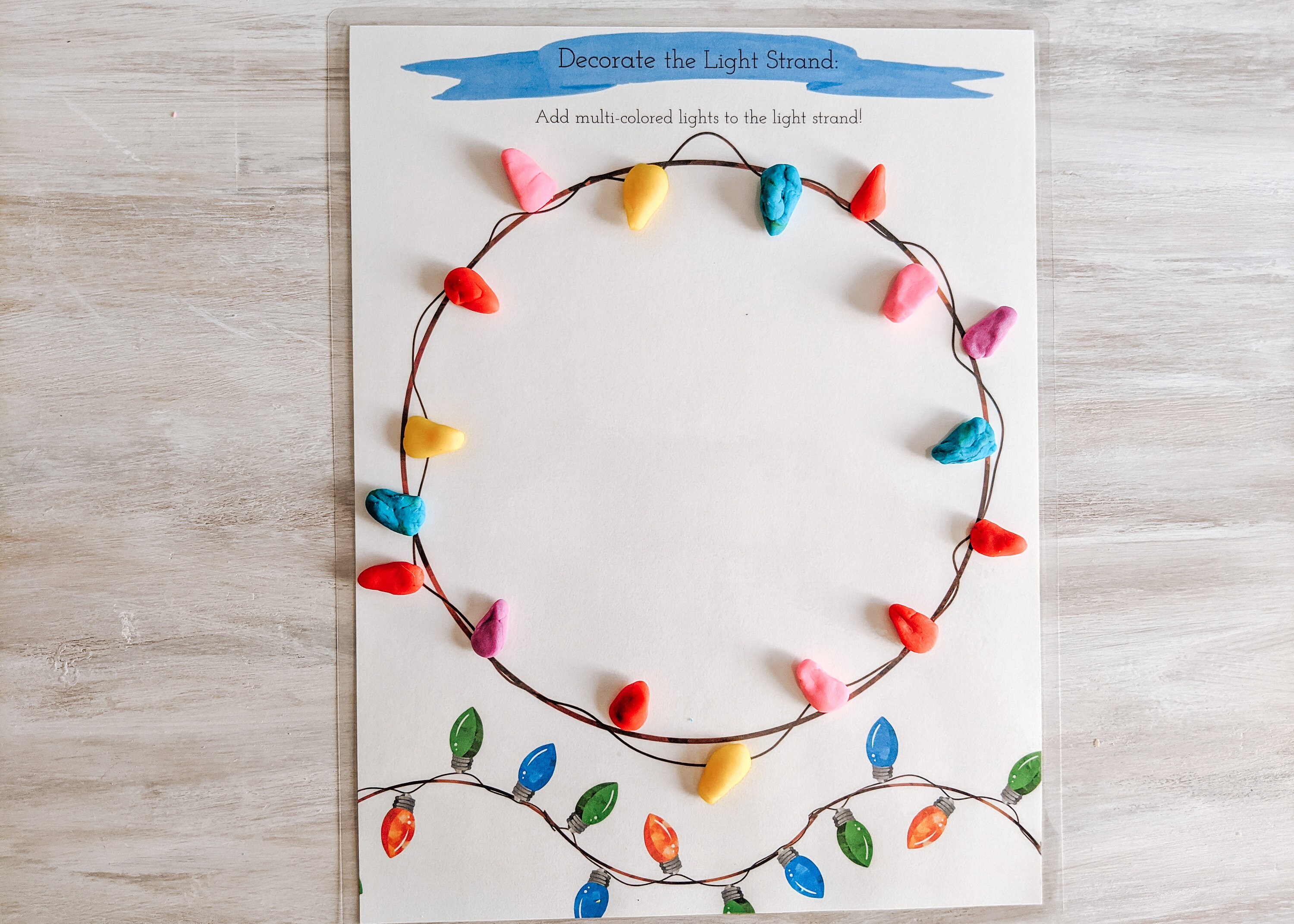 Play Dough Mats Christmas Themed Digital Download Playdoh | Etsy