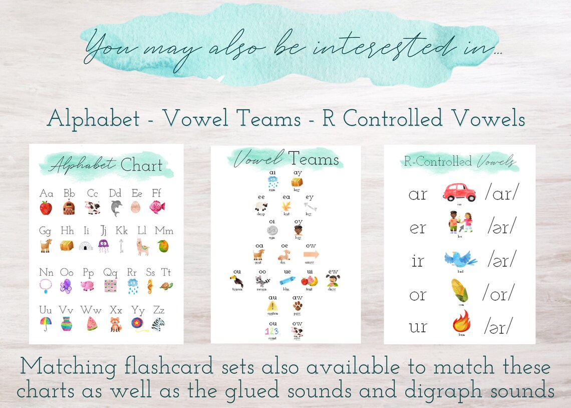 Digraph Anchor Chart, Digital Download Learning Charts, Glued and ...