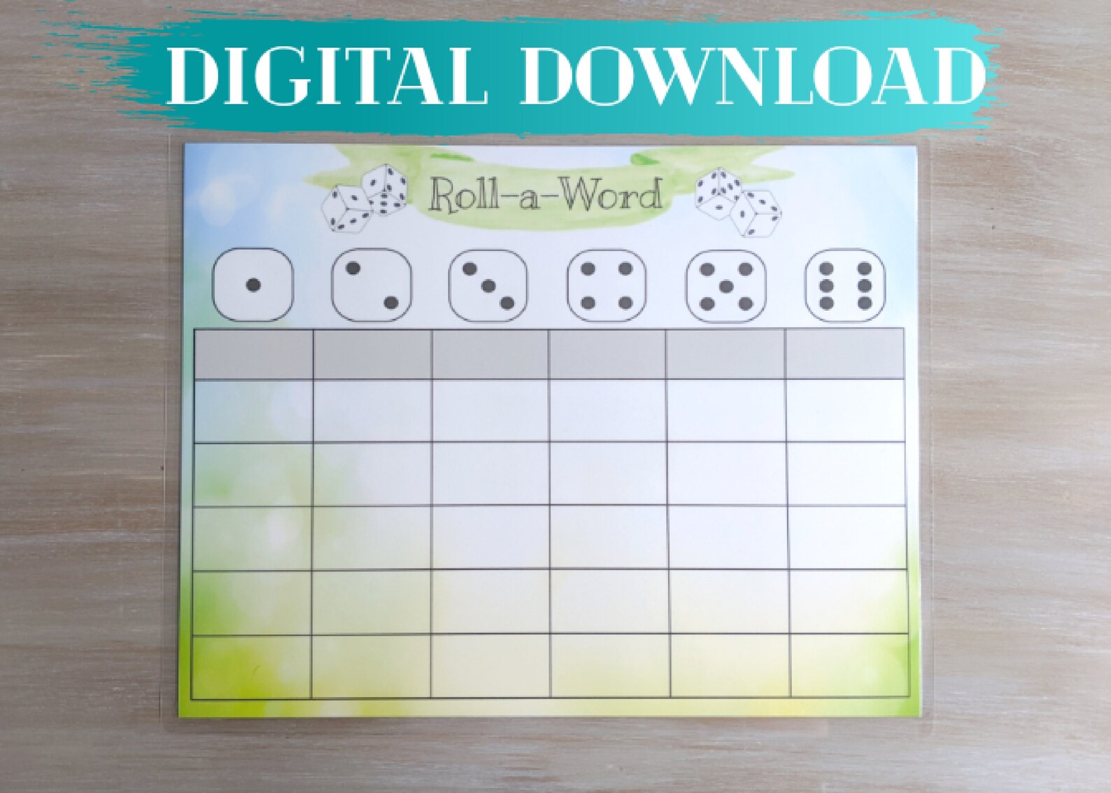 Roll-a-word Digital Download Sight Word Practice Homeschool - Etsy