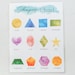 Shapes Chart Bundle, 2D and 3D Shape Poster, Digital Download Geometric ...