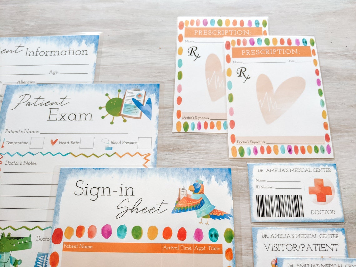 Pretend Play Dramatic Play Pretend Doctor Set Personalized - Etsy
