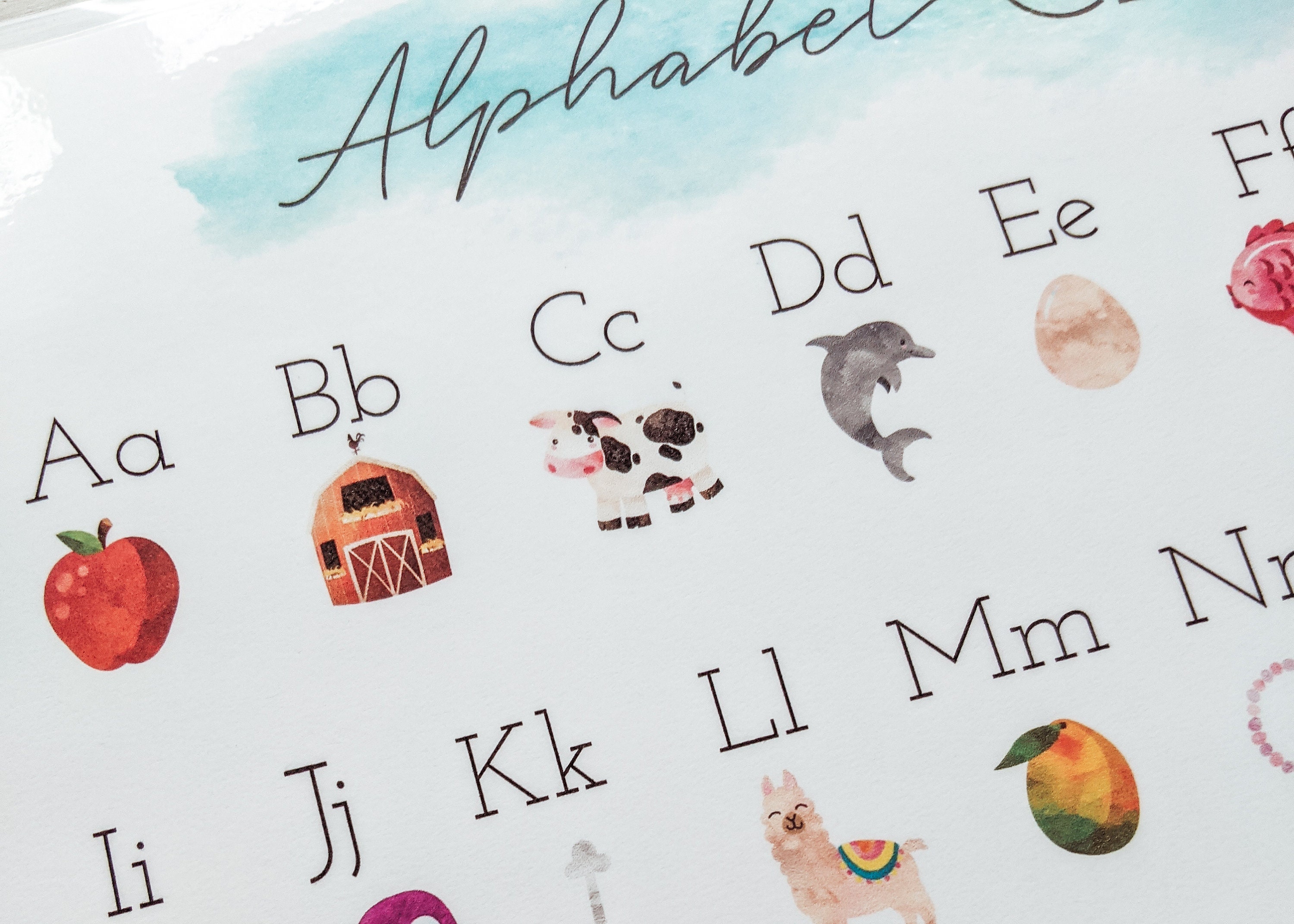 Alphabet Poster Alphabet Letter Sounds Chart Digital - Etsy