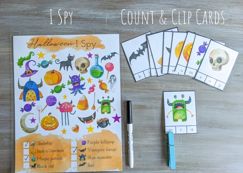Halloween Educational Activity Bundle Digital. Fall Preschool - Etsy