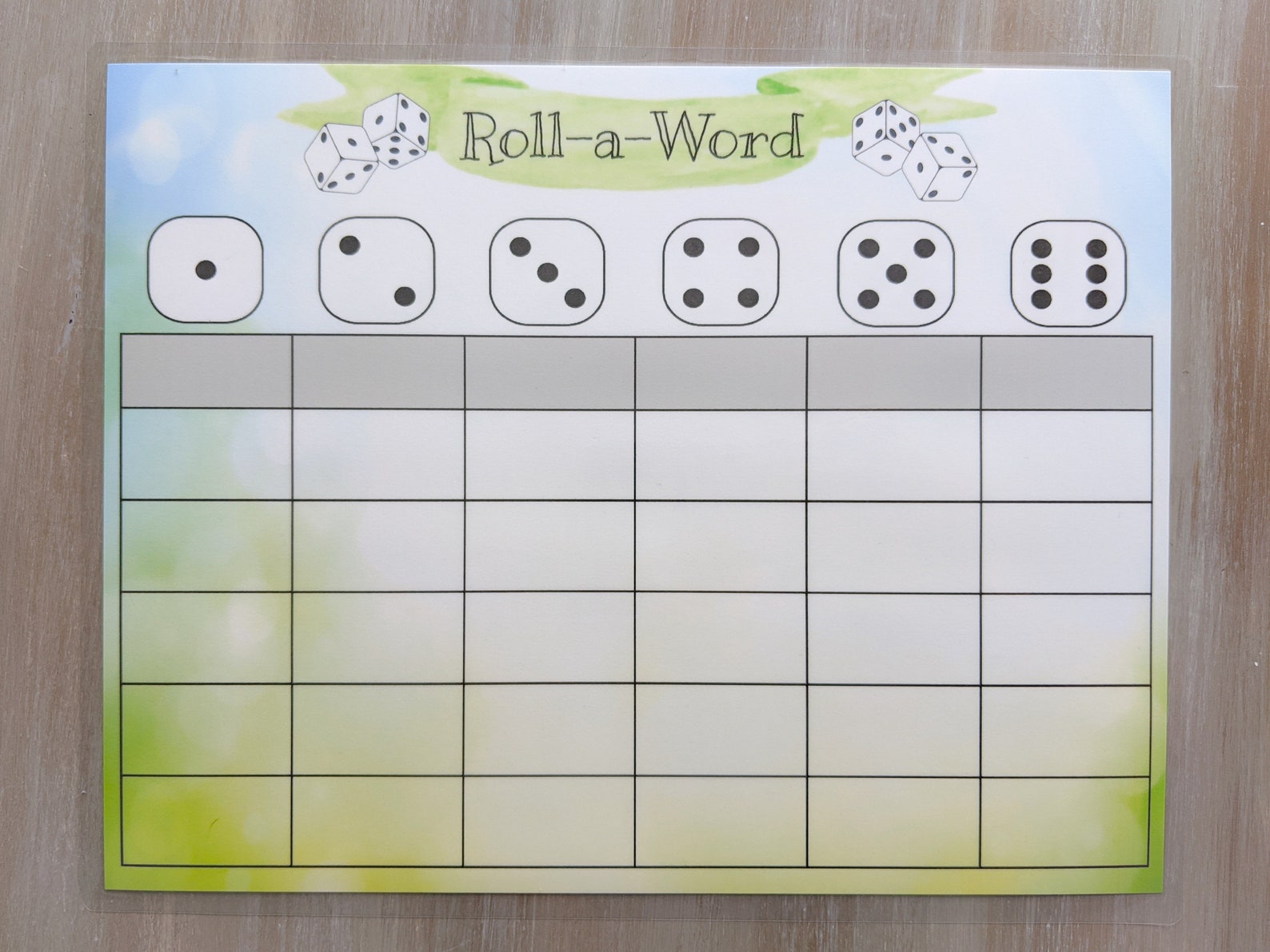 Roll-a-word Digital Download Sight Word Practice Homeschool - Etsy