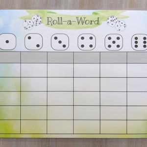 Roll-a-word Digital Download, Sight Word Practice, Homeschool Activity ...