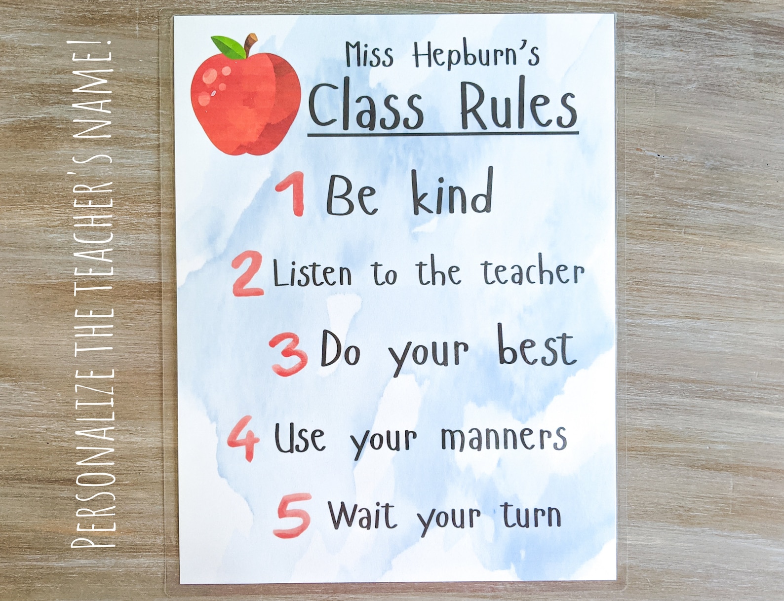 Pretend Teacher Set, Digital Download, Personalized Pretend Play ...