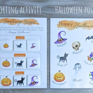 Halloween Educational Activity Bundle Digital. Fall Preschool ...