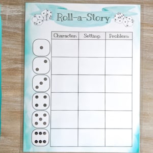 Roll a Story Digital Download, Story Elements Activity, Writing Game ...