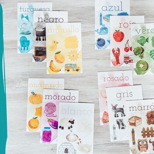 Colors In Spanish Flashcards Printables