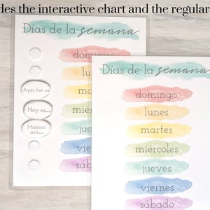 Spanish Classroom Calendar, Days of the Week in Spanish, Teacher Tool ...