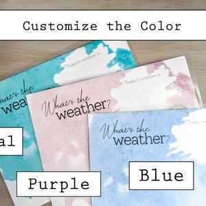 Weather Chart Custom Listing | Circle Time | What's the Weather ...