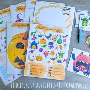 Halloween Educational Activity Bundle Digital. Fall Preschool ...