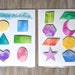 Shape Matching Learning Shapes Toddler Busy Book Shape - Etsy