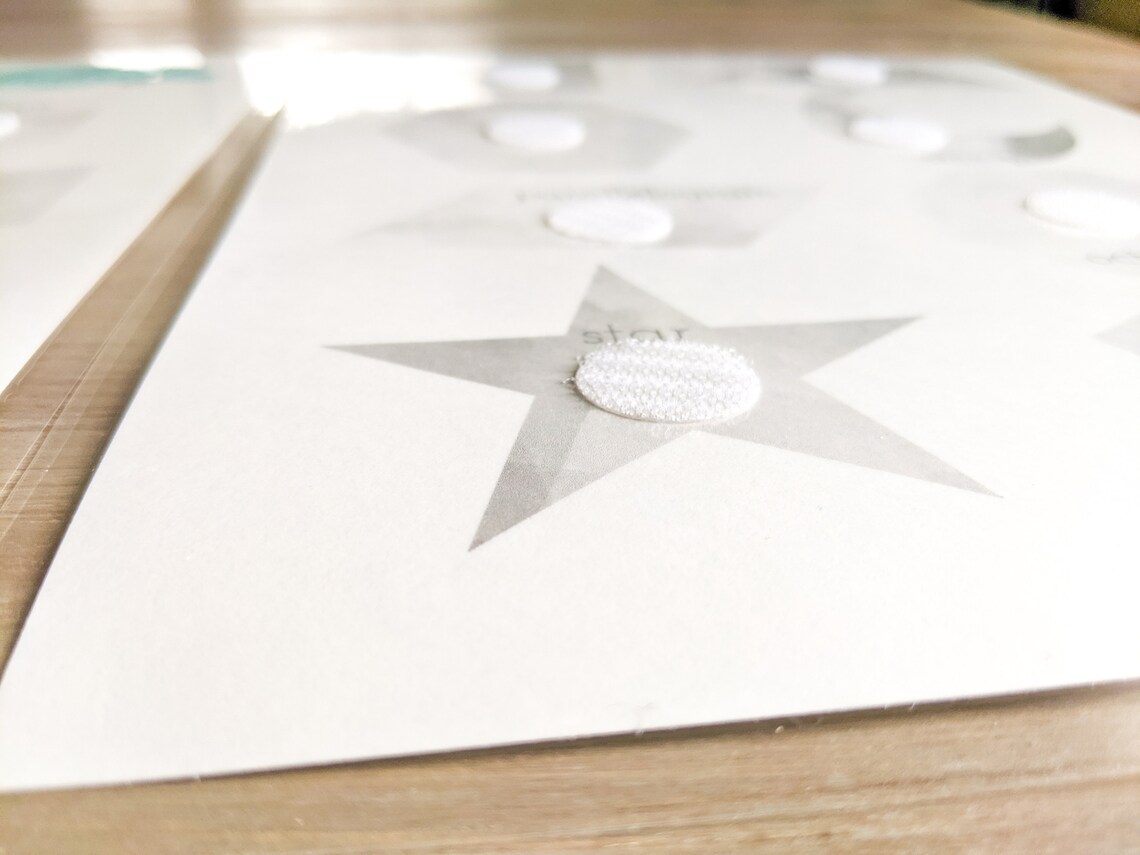 Shape Matching Learning Shapes Toddler Busy Book Shape - Etsy