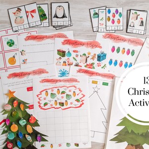 Christmas Activity Printable BUNDLE, Homeschool Activities Digital ...