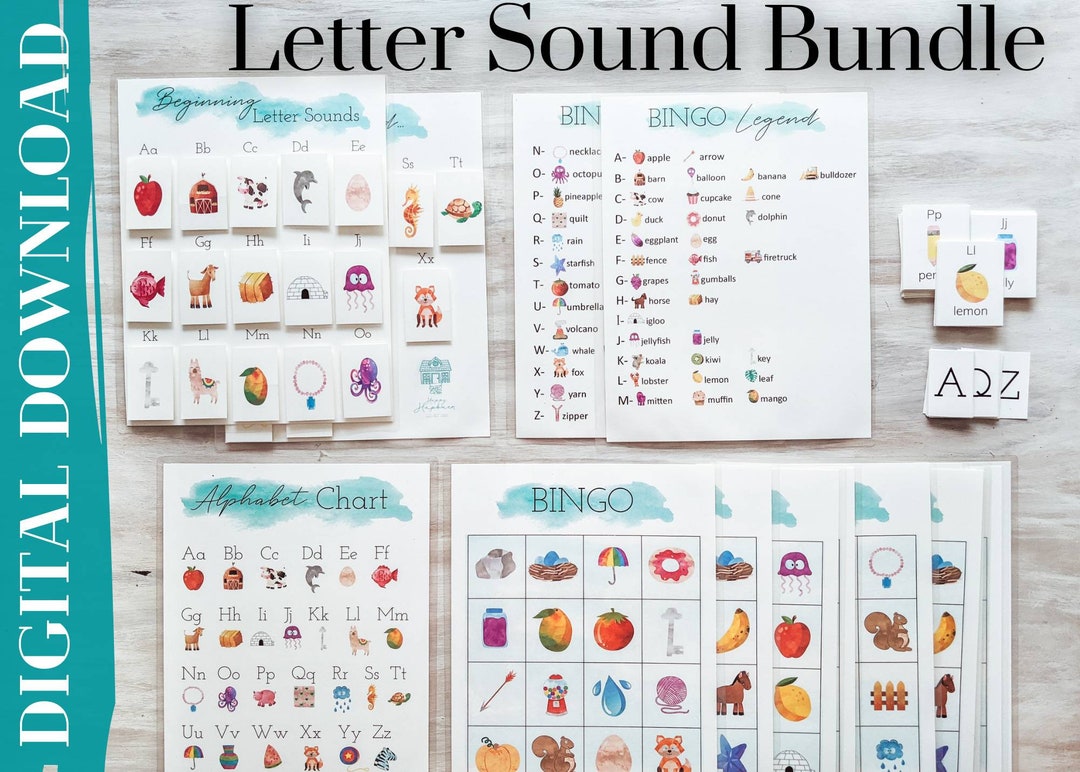 Letter Sounds, Homeschooling Bundle, Learning Activity, Homeschool ...