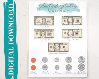 Coins, Dime, Nickel, Penny, Quarter, Counting, Money, Elementary ...